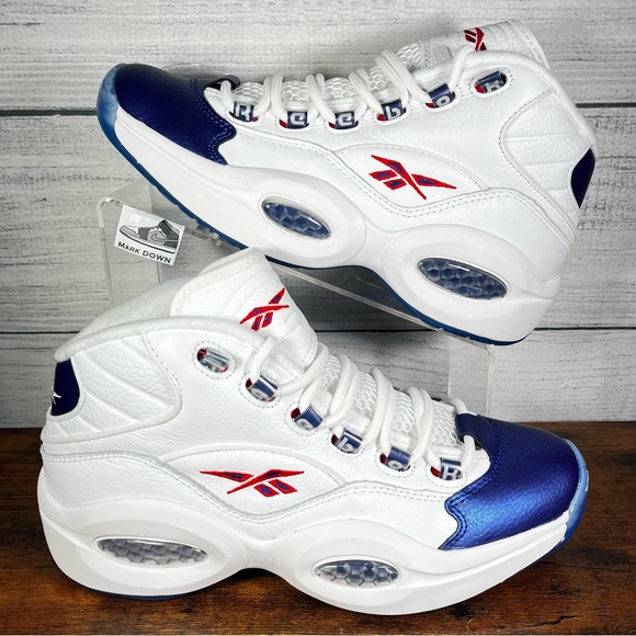 Reebok | Shoes | New Reebok Classics Question Mid Blue Toe Men Sizes ...